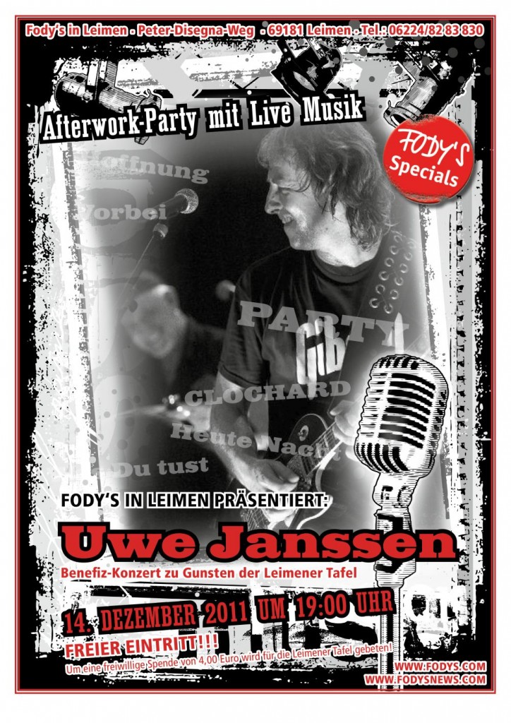 14. Dezember – Leimen: Afterwork-Party mit Uwe Janssen und seinem Hit ...